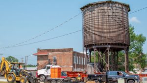 Old Red Bay water tank moves to main street - Franklin County Times