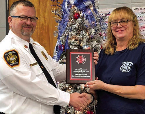 Phil Campbell Fire Department presents awards - Franklin County Times